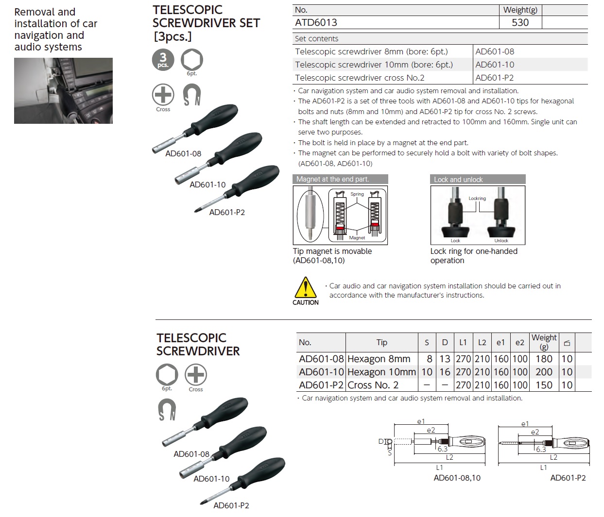 Ichiban Precision Sdn Bhd - KTC - KTC Telescopic Screwdriver Set, Telescopic Screwdriver
